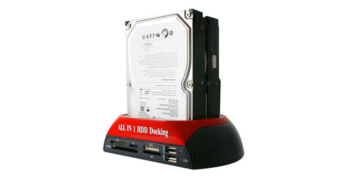 MULTI SATA IDE E-SATA HDD DOKKOLÓ USB MEREVLEMEZ ÁLLOMÁS 2,5 - 3,5