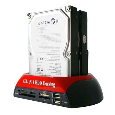MULTI SATA IDE E-SATA HDD DOKKOLÓ USB MEREVLEMEZ ÁLLOMÁS 2,5 - 3,5